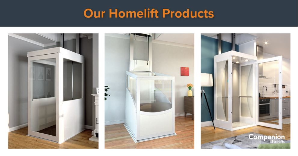 Homelift options | Homelift models | Companion Homelifts